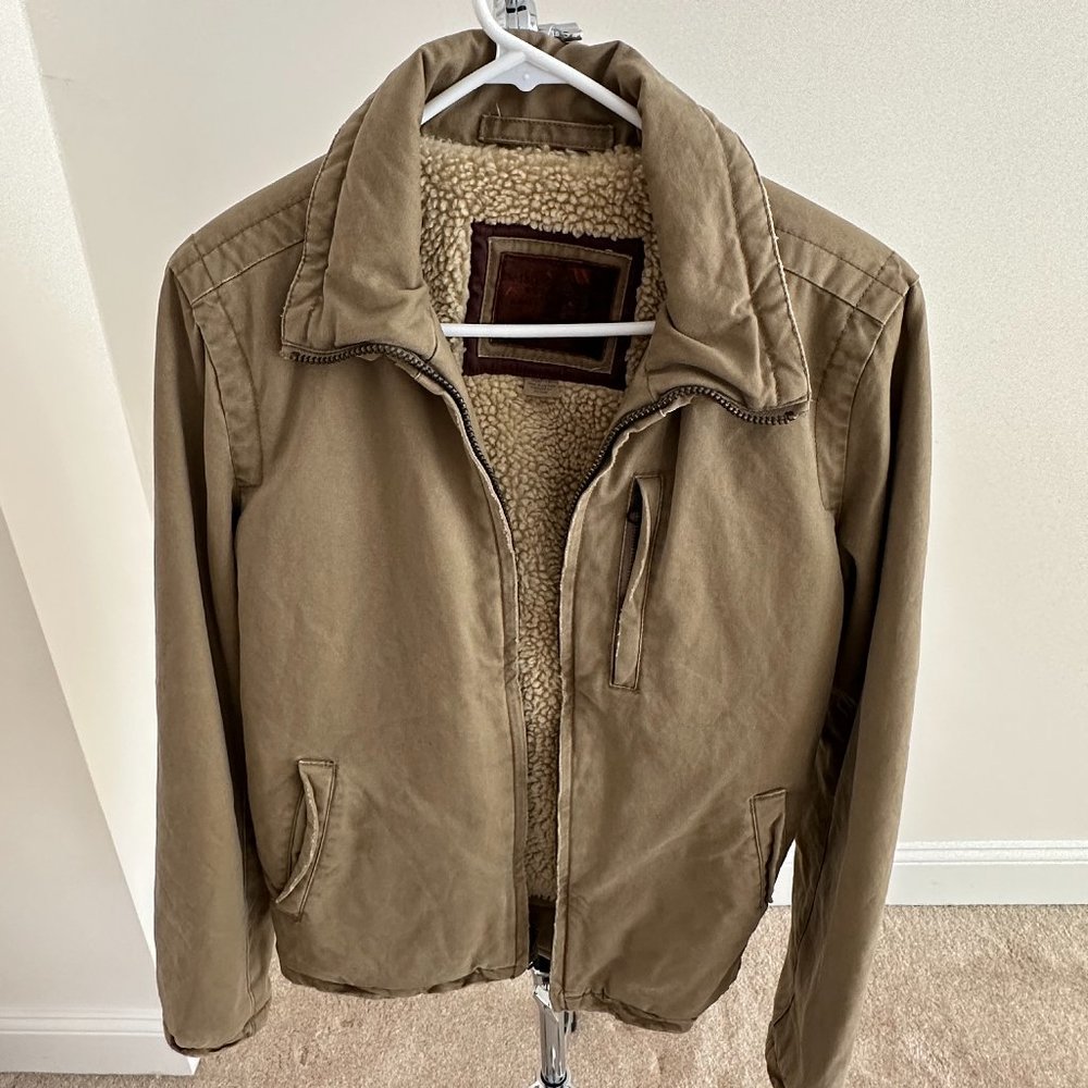 American Eagle Sherpa Trucker Jacket - Size Xs - Gem